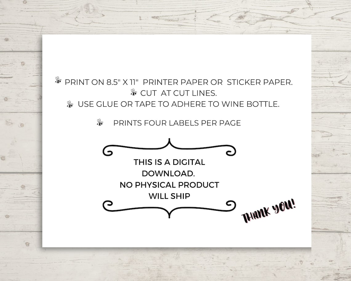 Halloween Printable Wine Bottle Labels, Instant Download, Set of 4 ...
