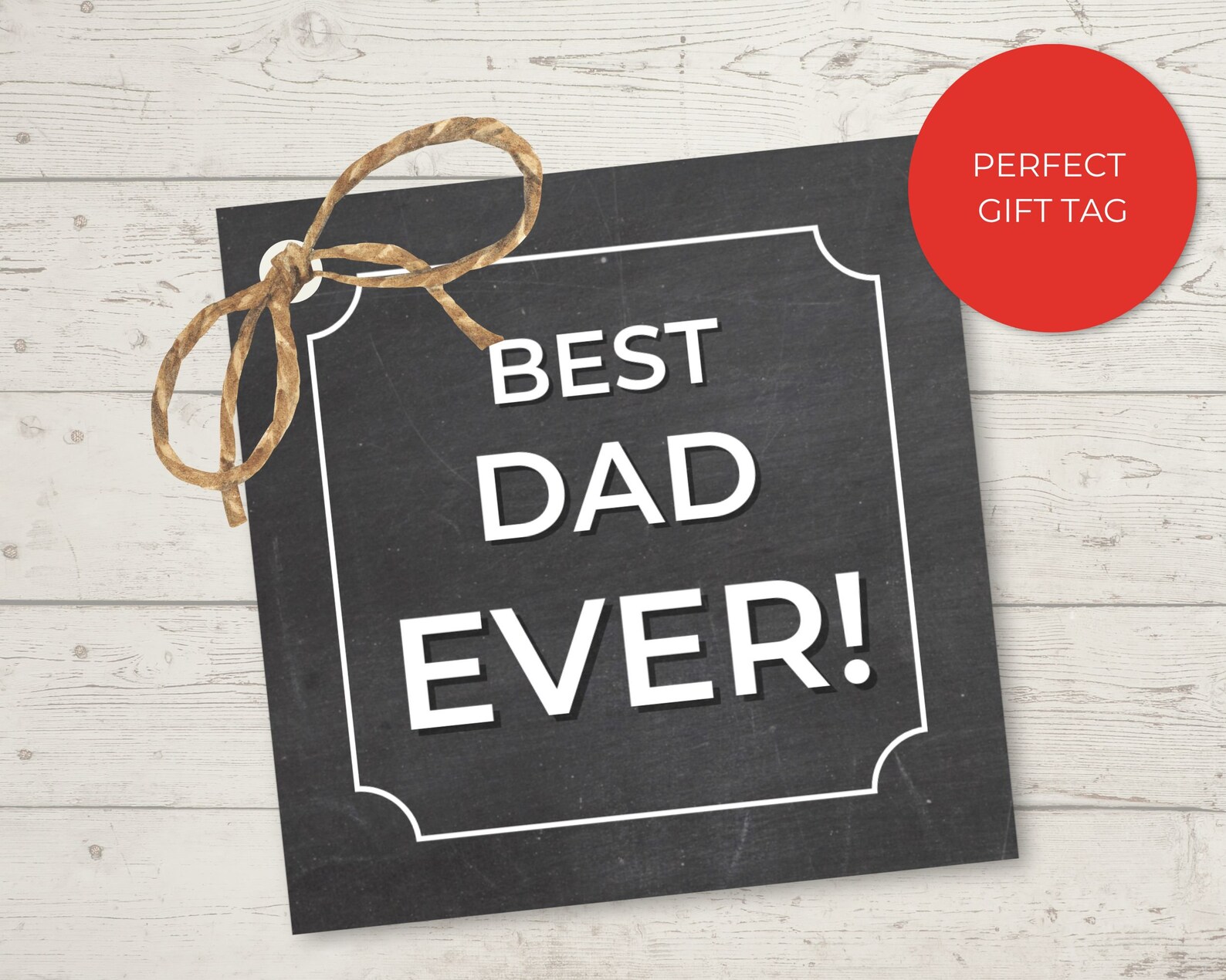Instant Download, Printable 2" & 2.5" Best Dad Ever Label, Father's Day ...