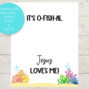 Instant Download, Printable Handprint Fish Art, Jesus Loves Me ...