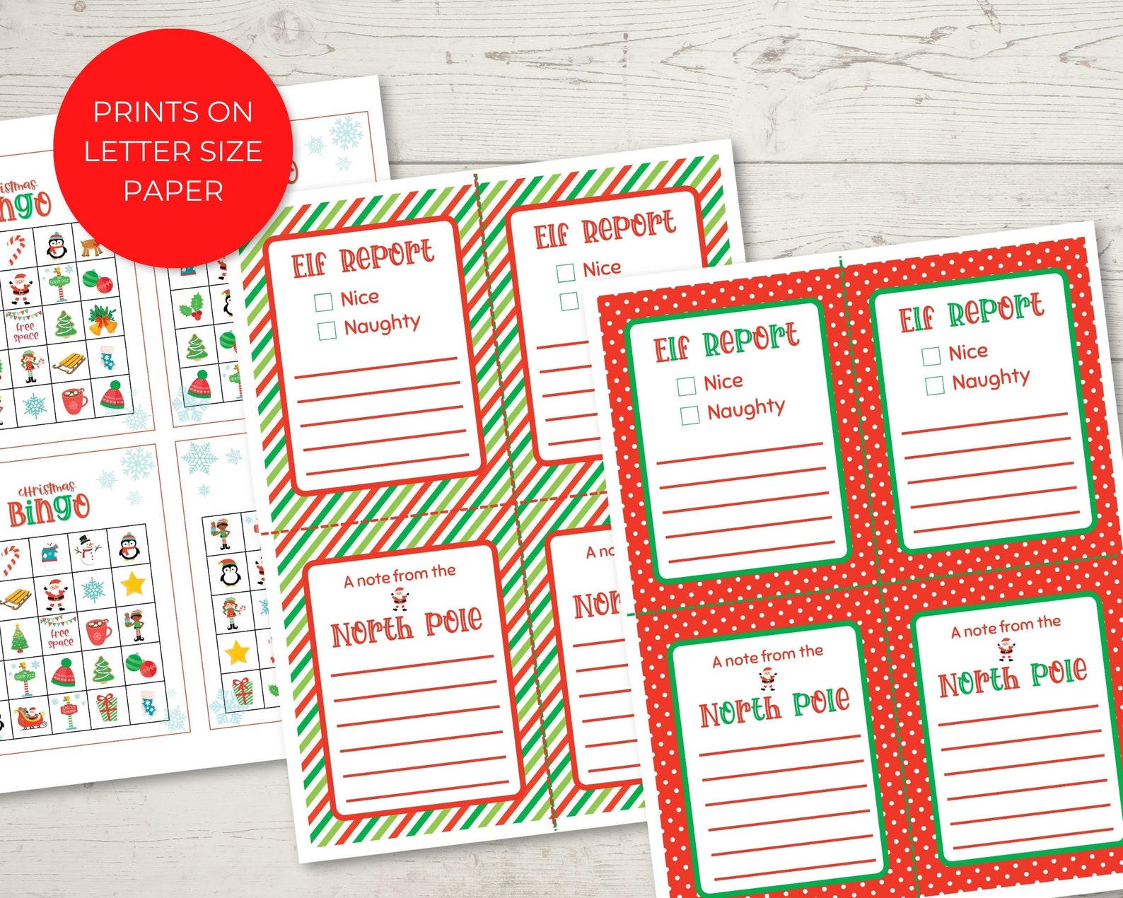 Instant Download, Printable Christmas Elf Activity Kit, Elf Cards ...