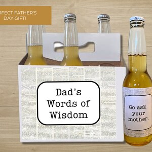 Father's Day Printable Beer, Soda, Hilarious Drink Bottle Labels ...