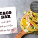 Printable Football Taco Bar and Toppings Sign, 8x10, 5x7 Sizes, Instant ...