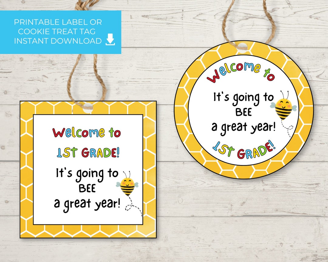 Instant Download, Printable 2" & 2.5" Welcome to 1st Grade, It's Going ...