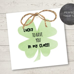 Instant Download, Printable 2" St. Patrick's Day Label, Gift Tag, Treat ...