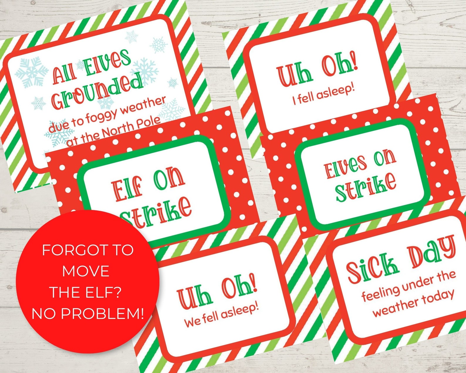 Instant Download, Printable Christmas Elf Activity Kit, Elf Cards ...