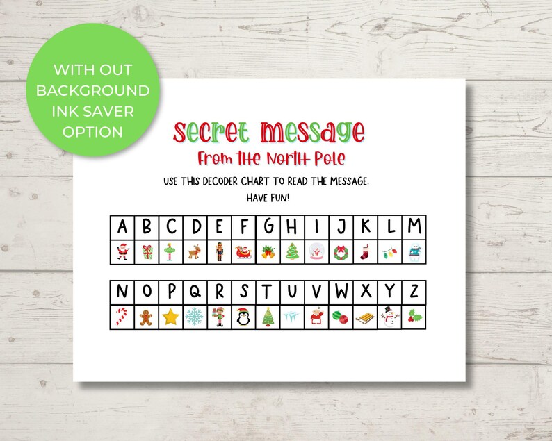 Instant Download, Printable Christmas Secret Message From the North ...