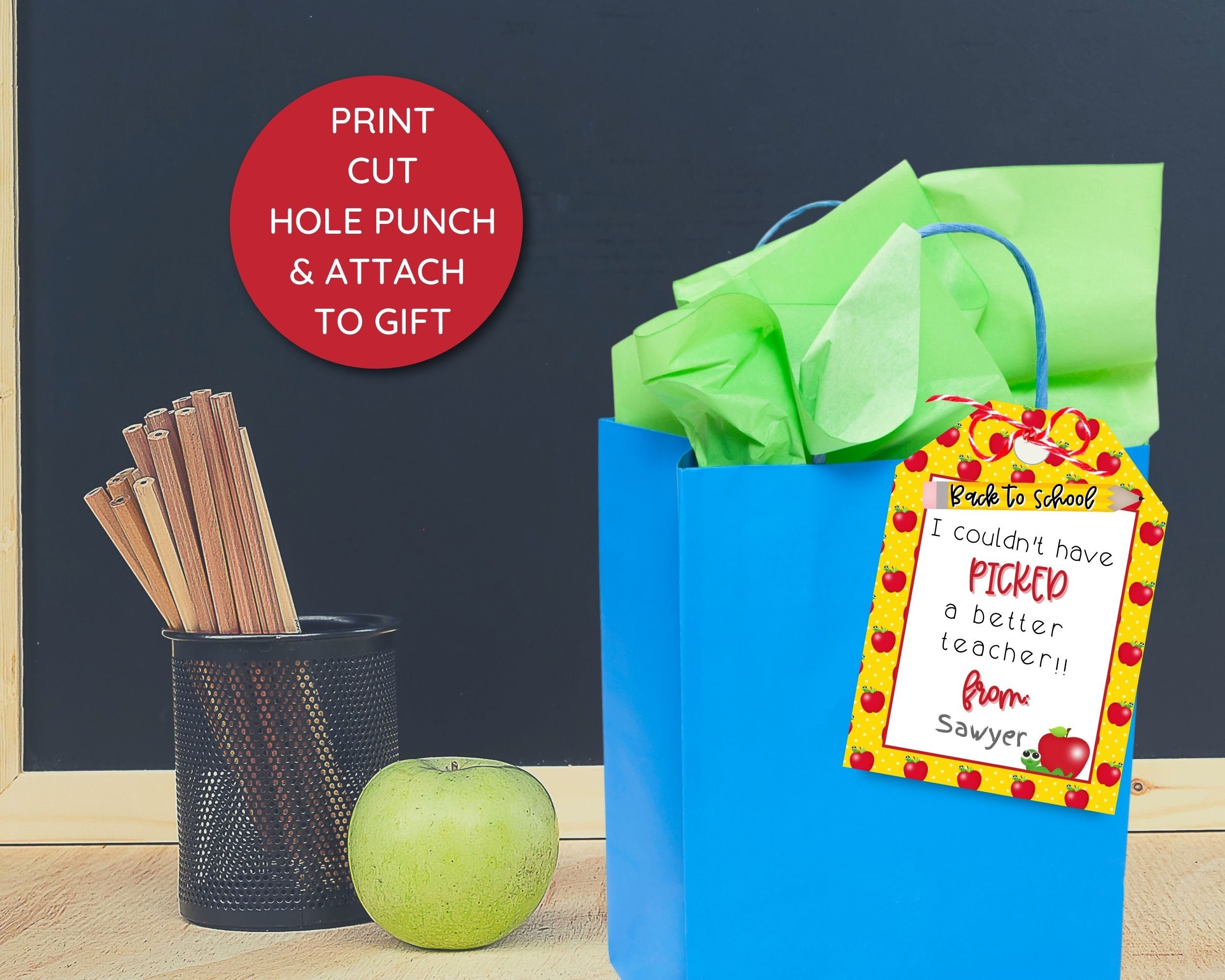 Instant Download Printable Back to School Gift Tag Easy Last - Etsy