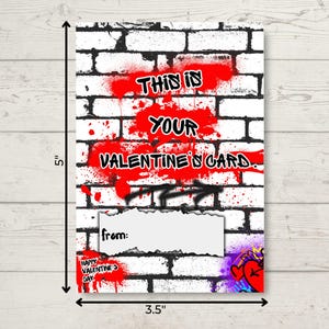 Instant Download, Printable Tween Teen Class Valentine's Exchange ...