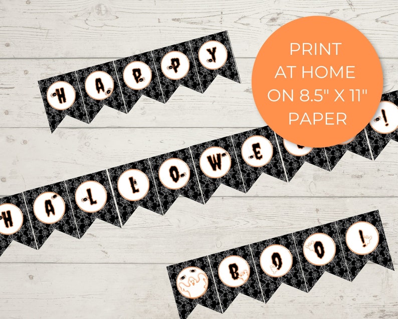 Instant Download DIY Printable Halloween Banner - Etsy