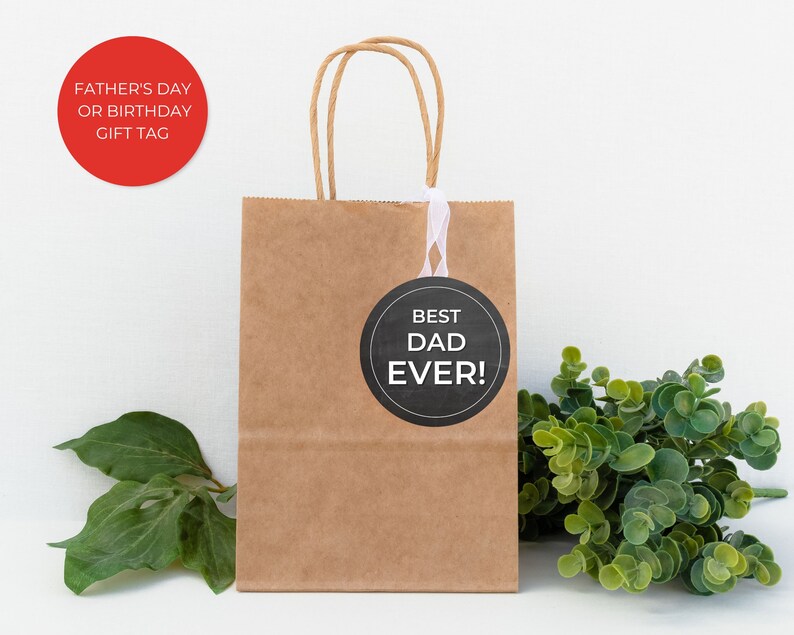 Instant Download, Printable 2 & 2.5 Best Dad Ever Label, Father's Day ...