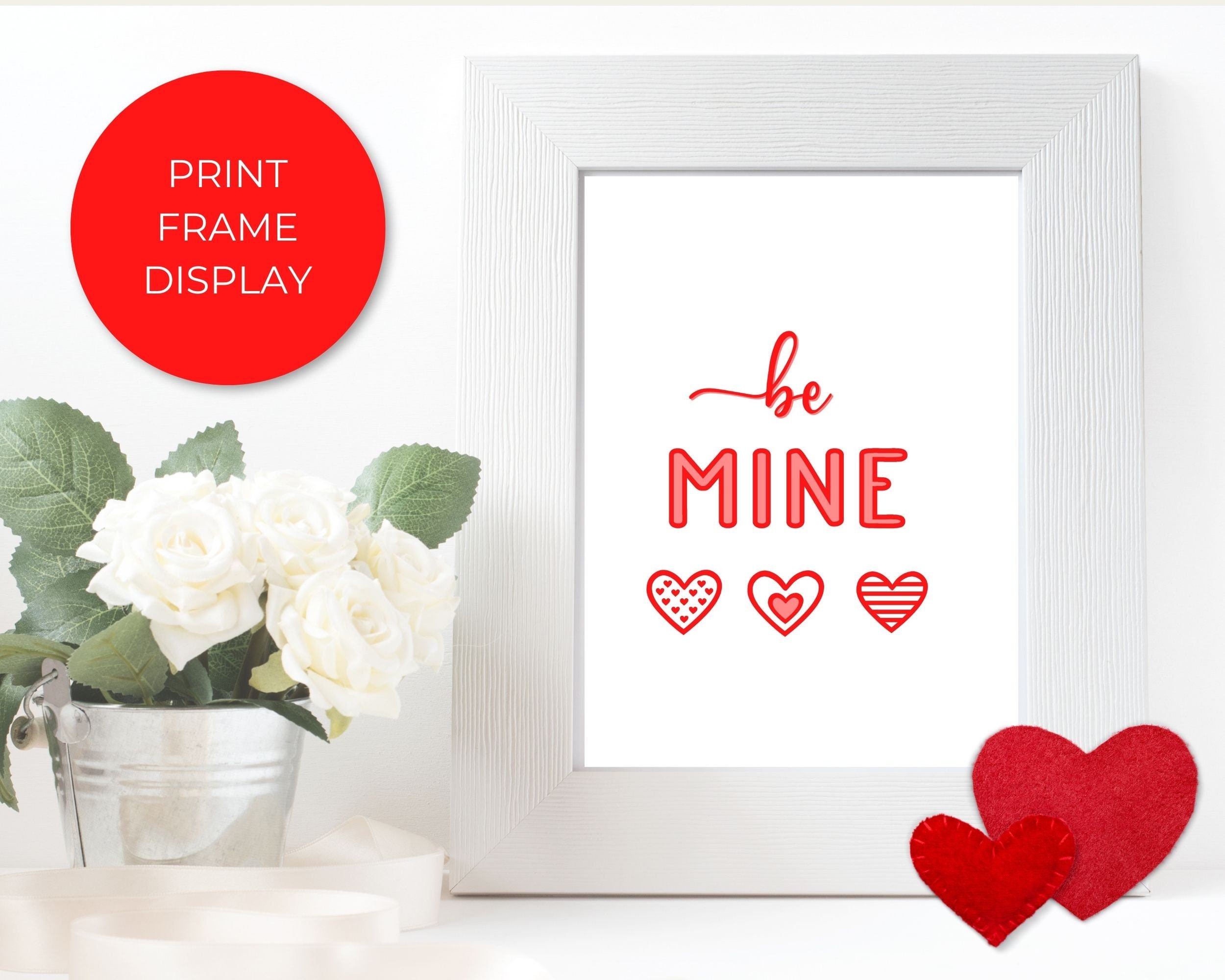 Set of 9 Instant Download Valentine's Day Printable Art, 8"x10" and 5 ...