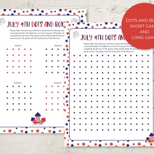 Instant Download, Printable 4th of July Kids Activity, Tic Tac Toe ...