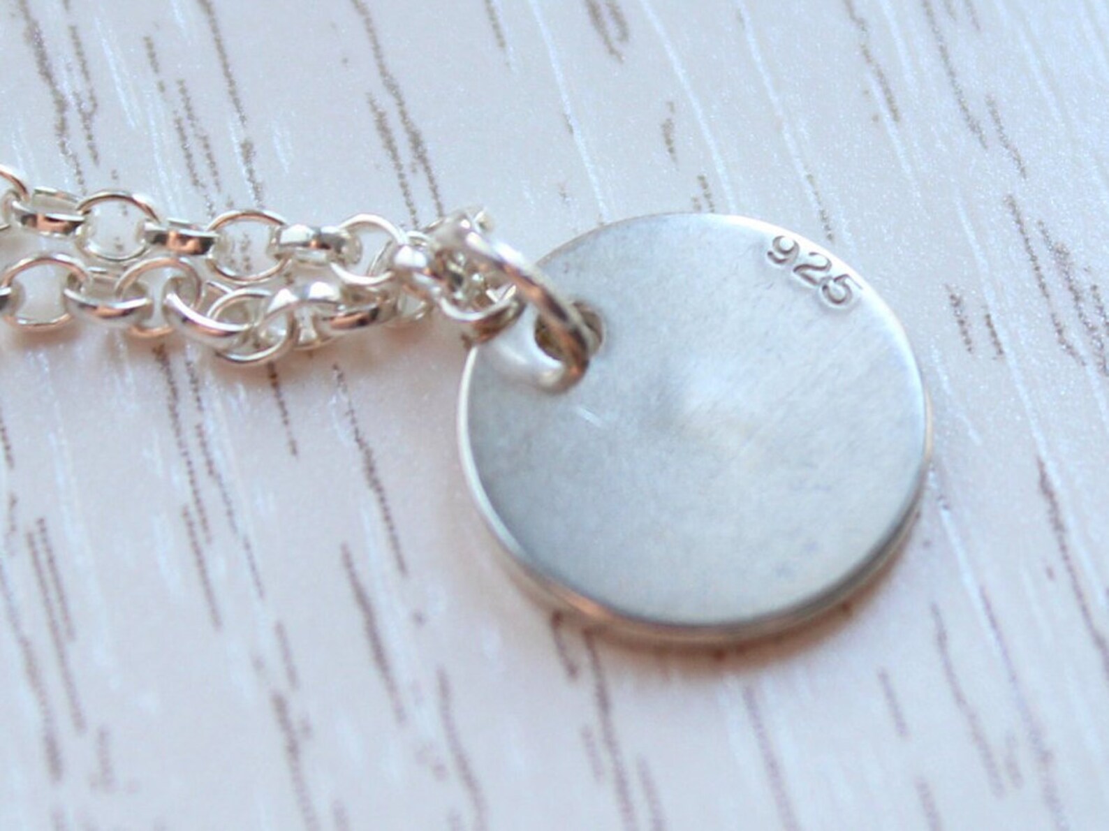 Initial Necklace Personalised Letter Chain Sterling Silver - Etsy