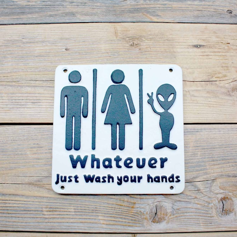 Funny Bathroom Door Signs - Etsy