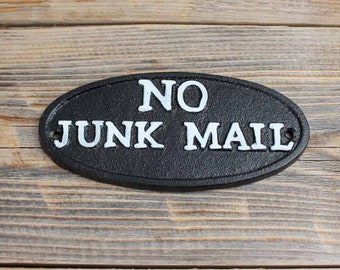 No Junk Sign | Etsy