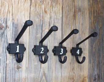 Numbered Hooks - Etsy