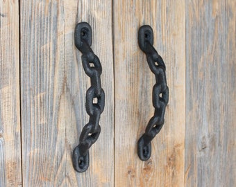 Cast Iron Barn Door Rustic Handles Farmhouse Decor Rustic Home Decor ...