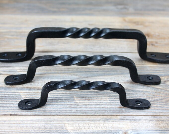 LADDER HANDRAILS Black White or Bare Steel No Obstructions Candy-cane ...