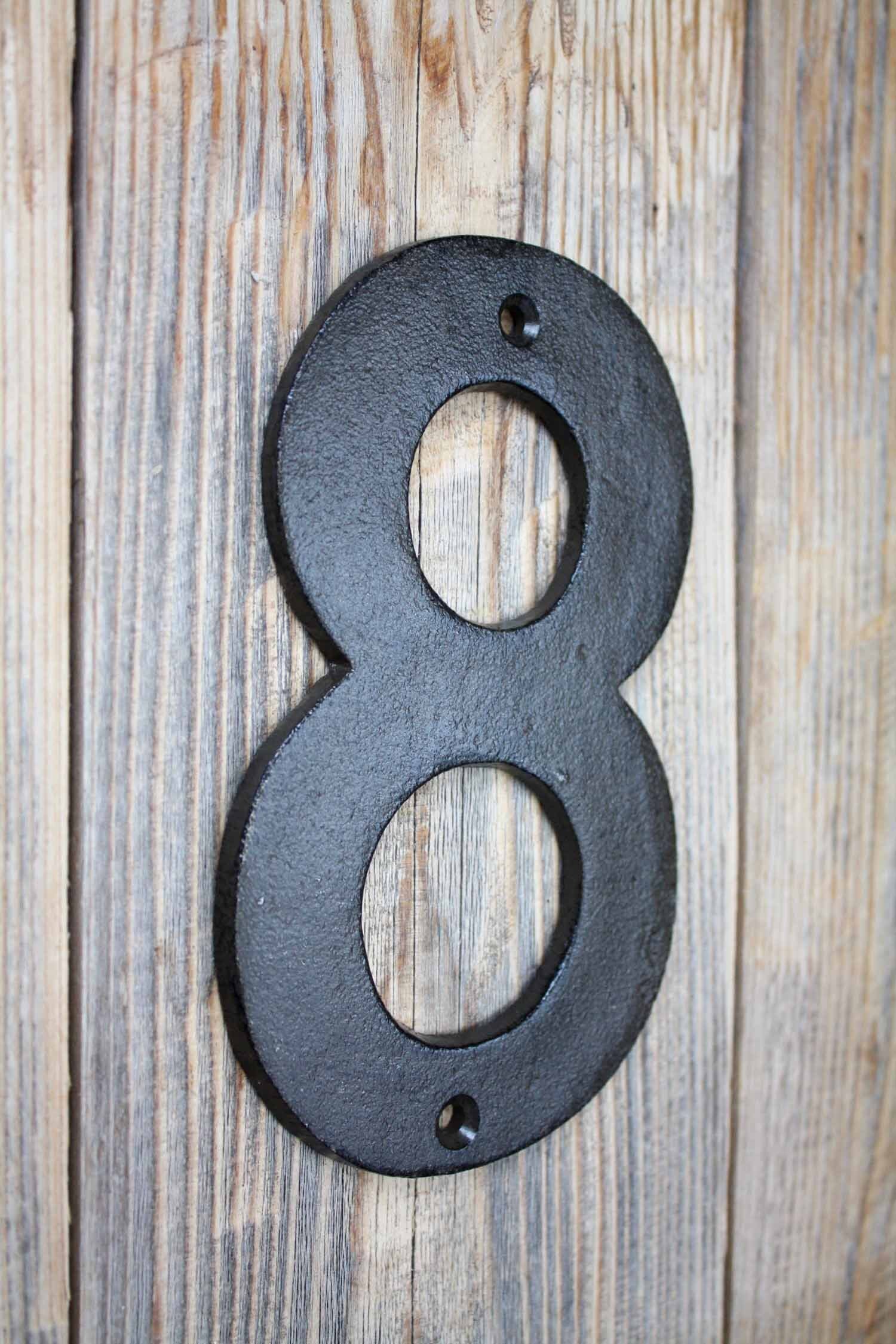 Cast Iron House Number Number Eight 8 - Etsy