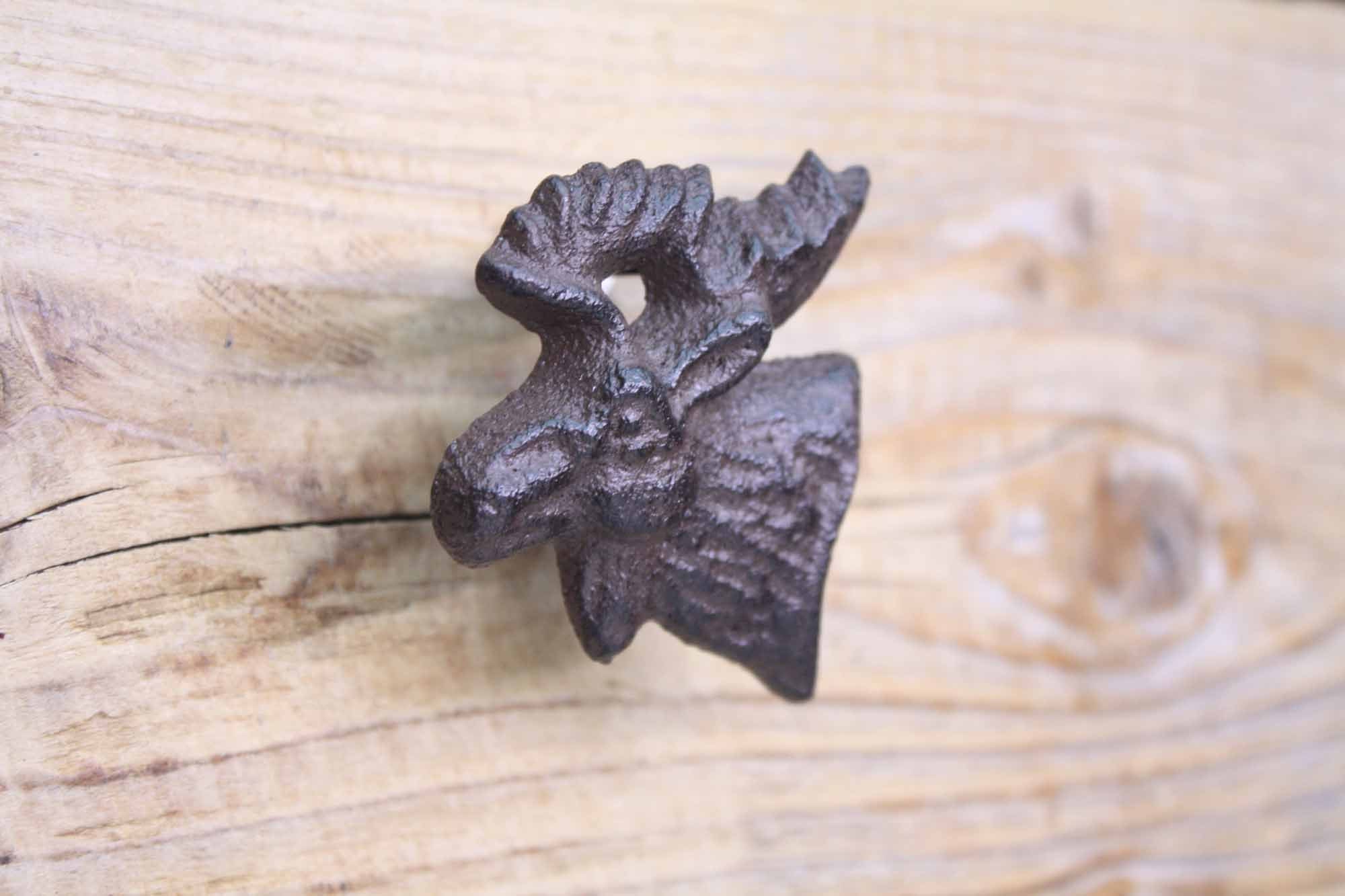 Moose Head Knob Cast Iron Drawer Pull or Cabinet Handle | Etsy