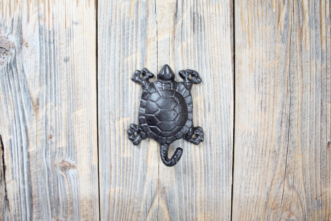 Small Turtle Hook Decorative Cast Iron Coat Hook - Etsy