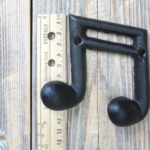 Cast Iron Musical Note Hook, Music Lover Coat Hook, Music Room Decor - Etsy