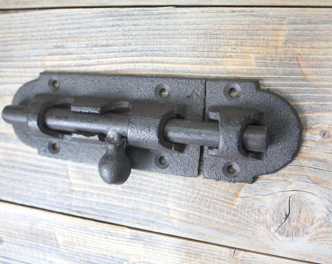 Large Cast Iron Gate Lock or Latch, Door Latch Lock - Etsy
