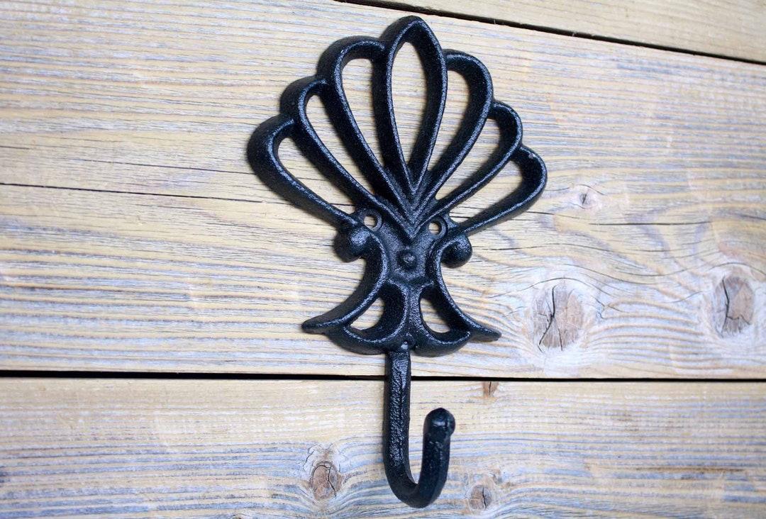 Ornate Shell Hook, Large Antique Style Decorative Coat or Towel Hook - Etsy