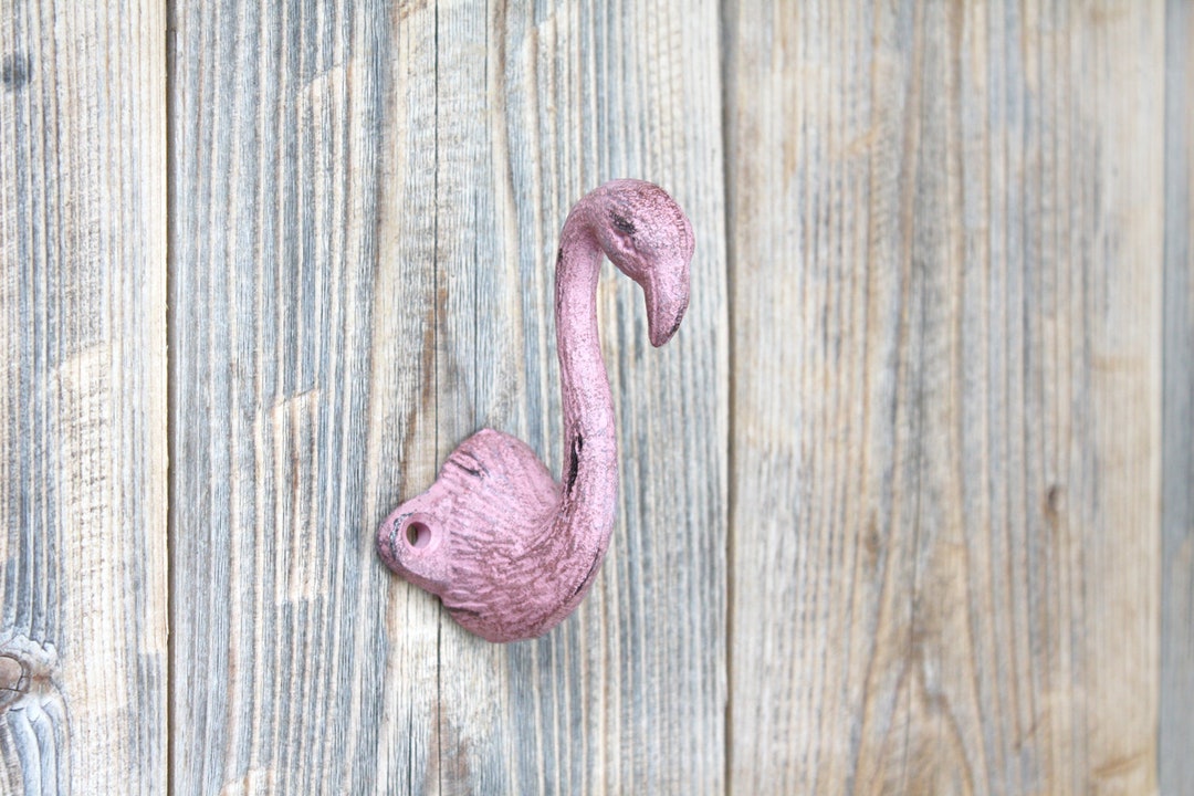 Pink Flamingo Decorative Coat Hook - Etsy