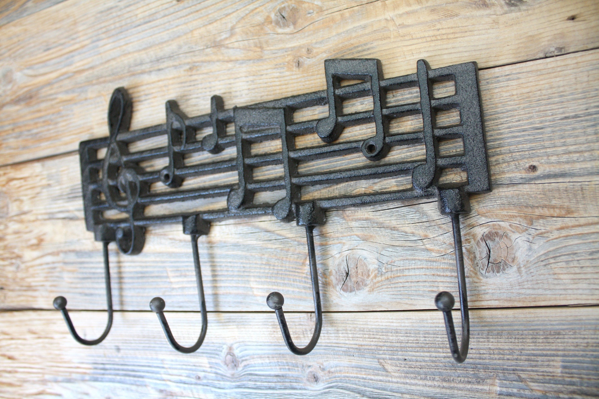 Music Room Hooks Musical Note Coat Rack - Etsy