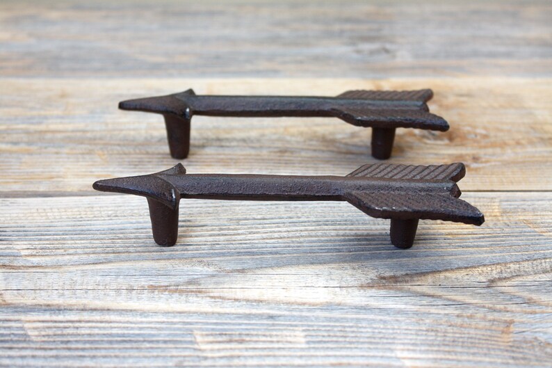 Cast Iron Arrow Handle Arrow Dresser Handles - Etsy Canada
