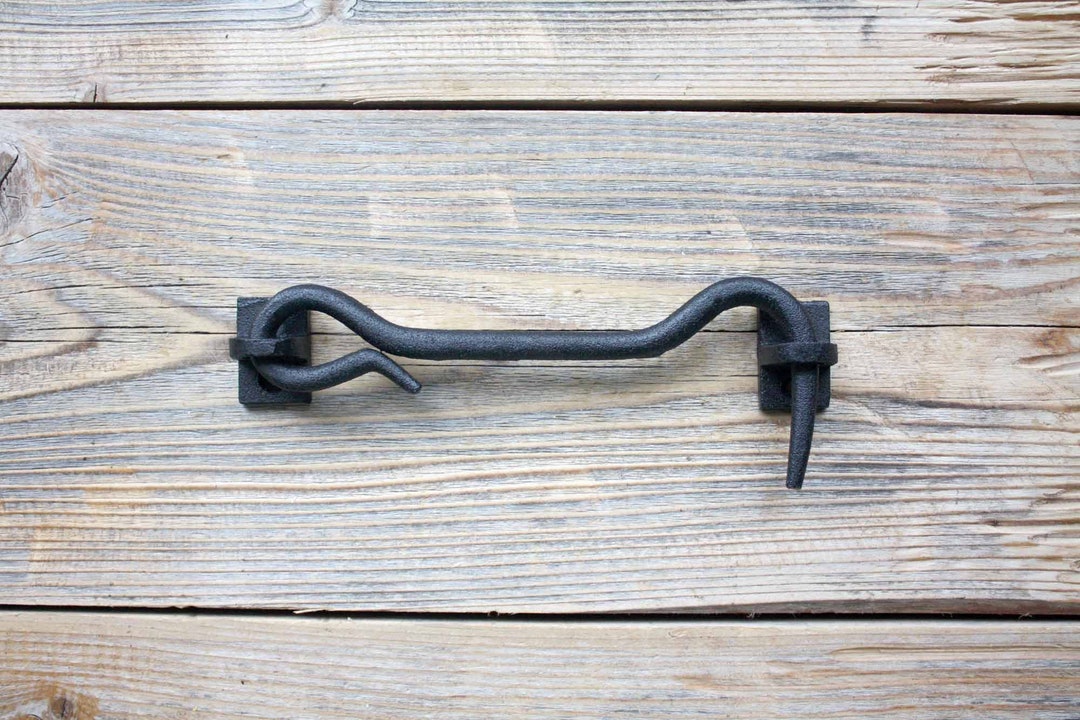 Hook and Eye Gate Latch Cast Iron Eyelet Door Latch - Etsy