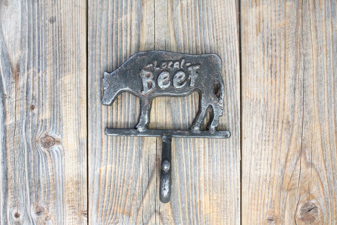 Cow Kitchen Hook, Local Beef Farmhouse Hooks, Farm Coat Hook - Etsy