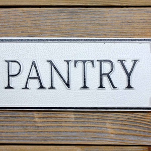 Pantry Door Sign Cast Iron Pantry Kitchen Plaque - Etsy