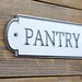 Pantry Door Sign Cast Iron Pantry Kitchen Plaque - Etsy