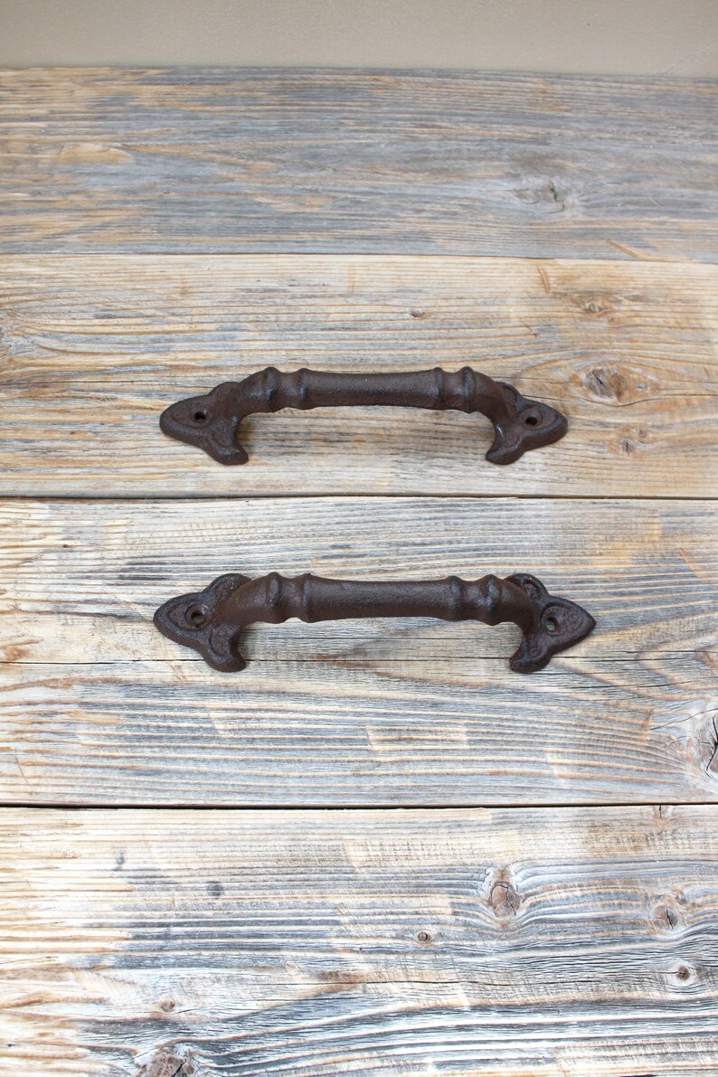 Rustic Cast Iron Shed or Barn Door Handle Cabinet Handle | Etsy