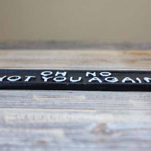 Oh No Not You Again Sign, Funny Welcome Cast Iron Sign - Etsy Canada