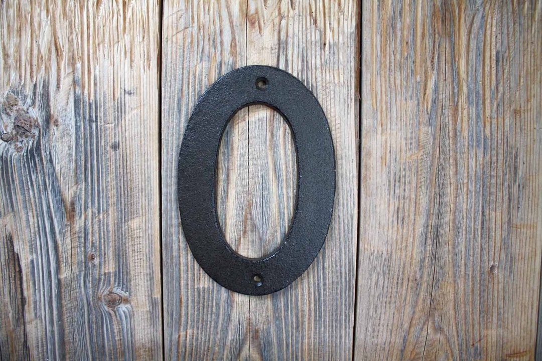 Cast Iron House Number, Number Zero (0) - Etsy