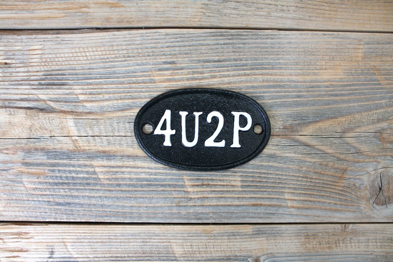 4U2P Cast Iron Funny Bathroom Sign or Plaque | Etsy