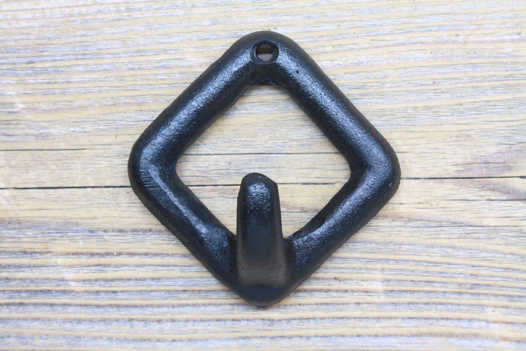 Diamond Shaped Coat Hook, Cast Iron Hook, Single Decorative Hook - Etsy