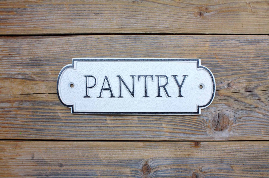 Pantry Door Sign Cast Iron Pantry Kitchen Plaque - Etsy