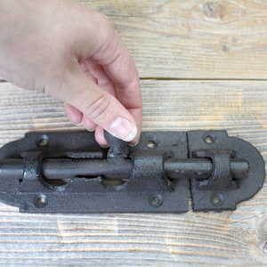 Large Cast Iron Gate Lock or Latch, Door Latch Lock - Etsy