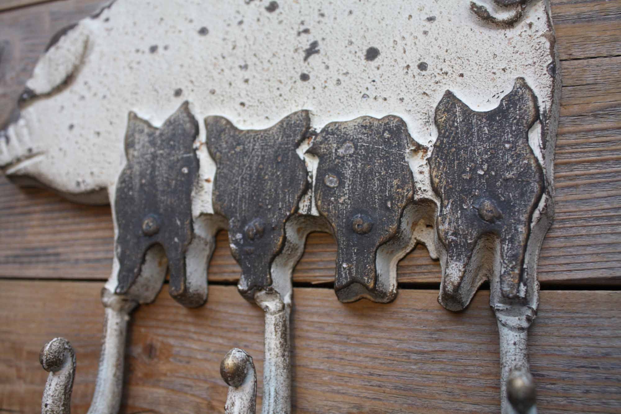 Rustic Farmhouse Pig Hooks Cast Iron Farm Kitchen Hook | Etsy