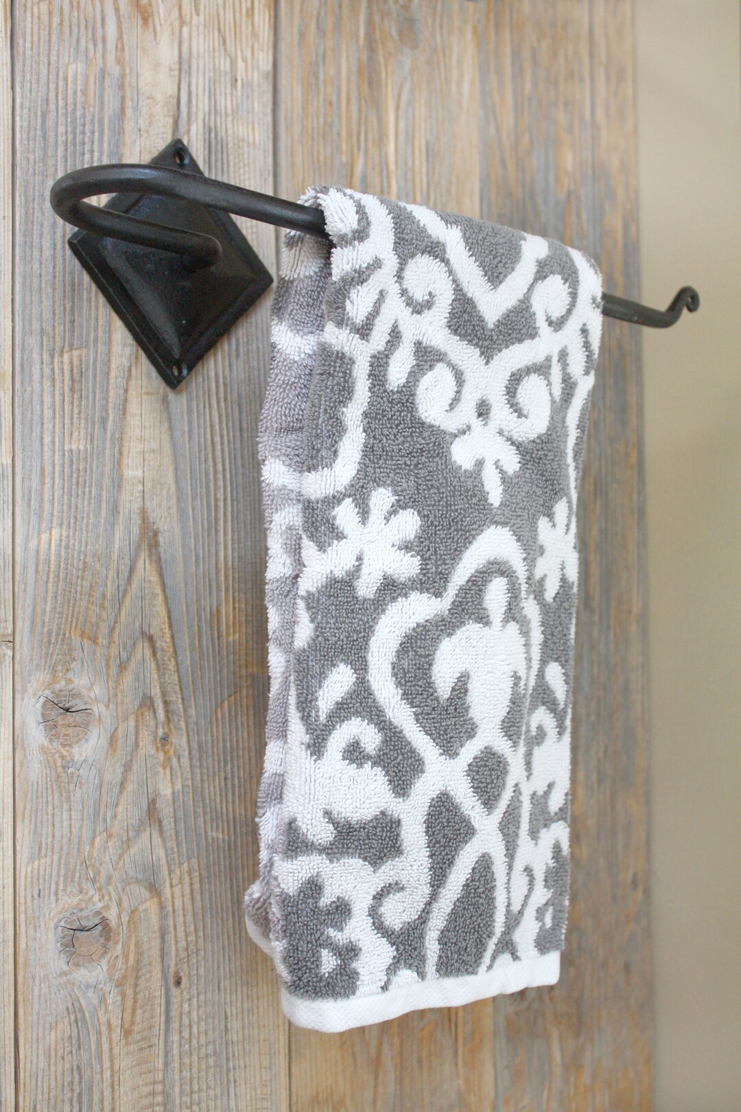 Cast Iron Towel Bar, Classic Hand Towel Holder - Etsy