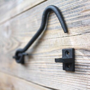 Hook and Eye Gate Latch Cast Iron Eyelet Door Latch - Etsy