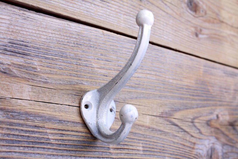 Cast Iron Double Coat Hook Classic Wall Hook - Etsy