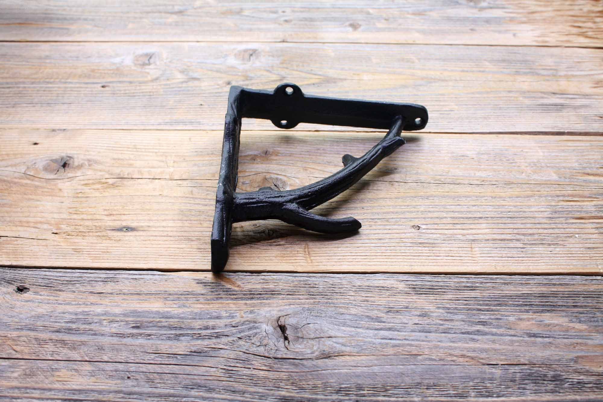 Black Tree Branch Shelf Brackets Cast Iron Shelf Supports | Etsy