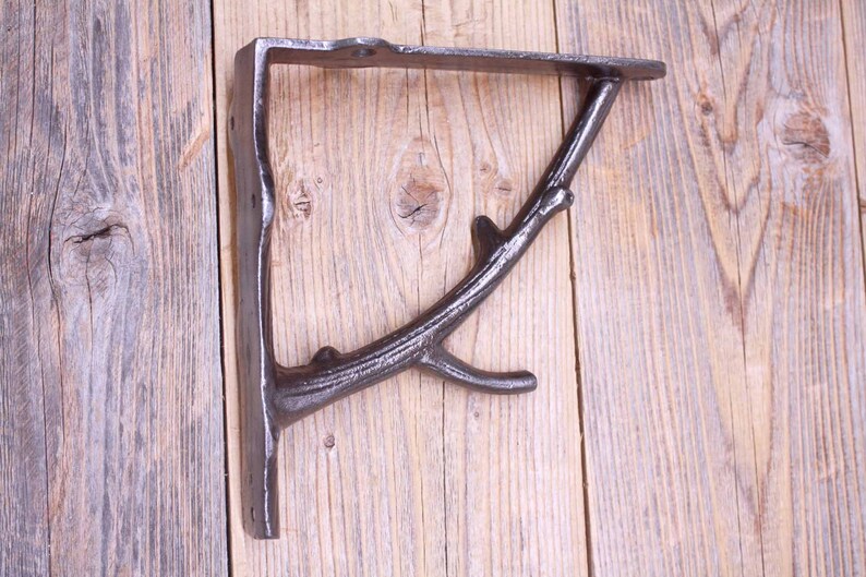 Silver Tree Branch Shelf Bracket Cast Iron Shelf Supports | Etsy