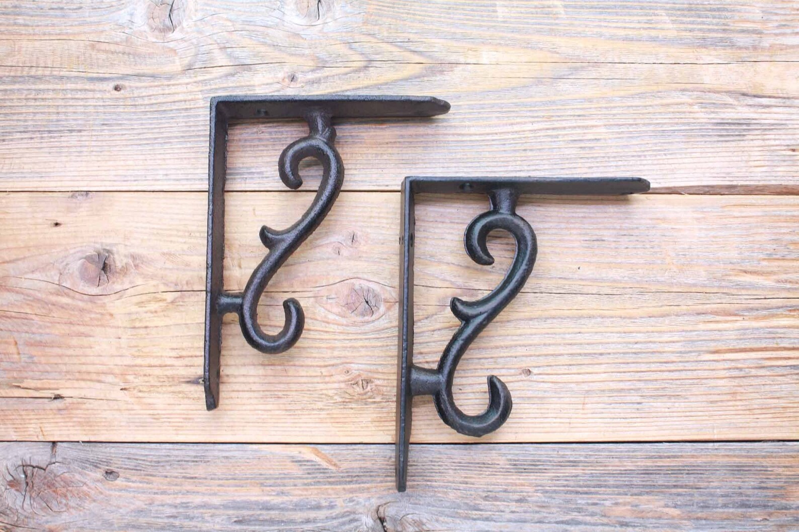 Cast Iron Shelf Bracket Decorative Shelf Supports - Etsy