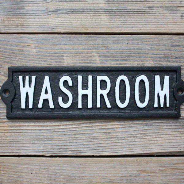 Washroom Sign - Etsy